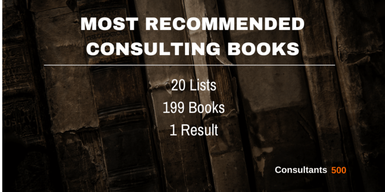 Top 20 of Best Consulting Books Recommended Most Times